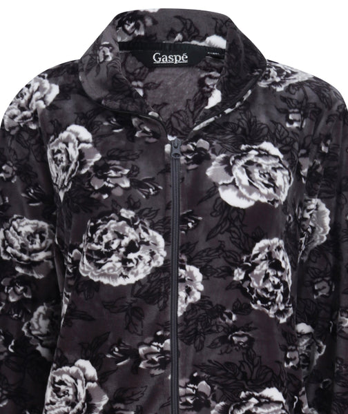 Luxury Velvet 46" Zip Through Housecoat GL8745 – Slenderella