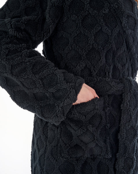 Honeycomb Texture 51" Wrap Housecoat HC04321 – Slenderella