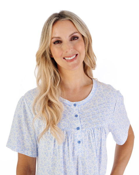 Ditsy Floral 42" Jersey Nightdress ND07102 – Slenderella