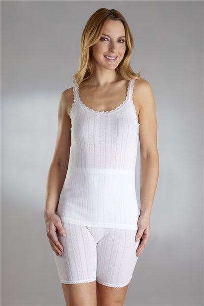 Vedonis Seamfree Fancy Knit Thermal French Neck Cami VUW800 – Slenderella